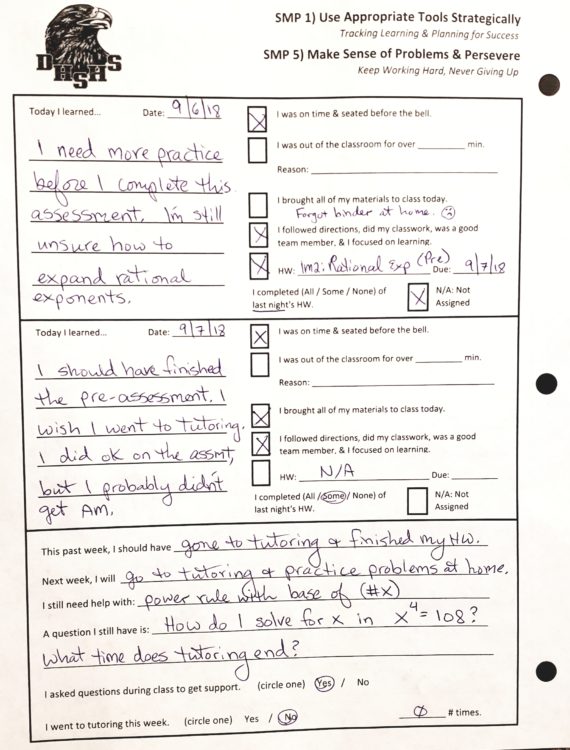 IM2 Binder – Mrs. Mayer's Math Class